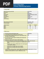 Department of Education: WASH in SCHOOLS Monitoring Tool | PDF | Wash ...