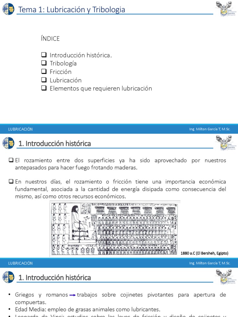 Lubricación y Tribología: Fundamentos Esenciales | PDF | Lubricante ...