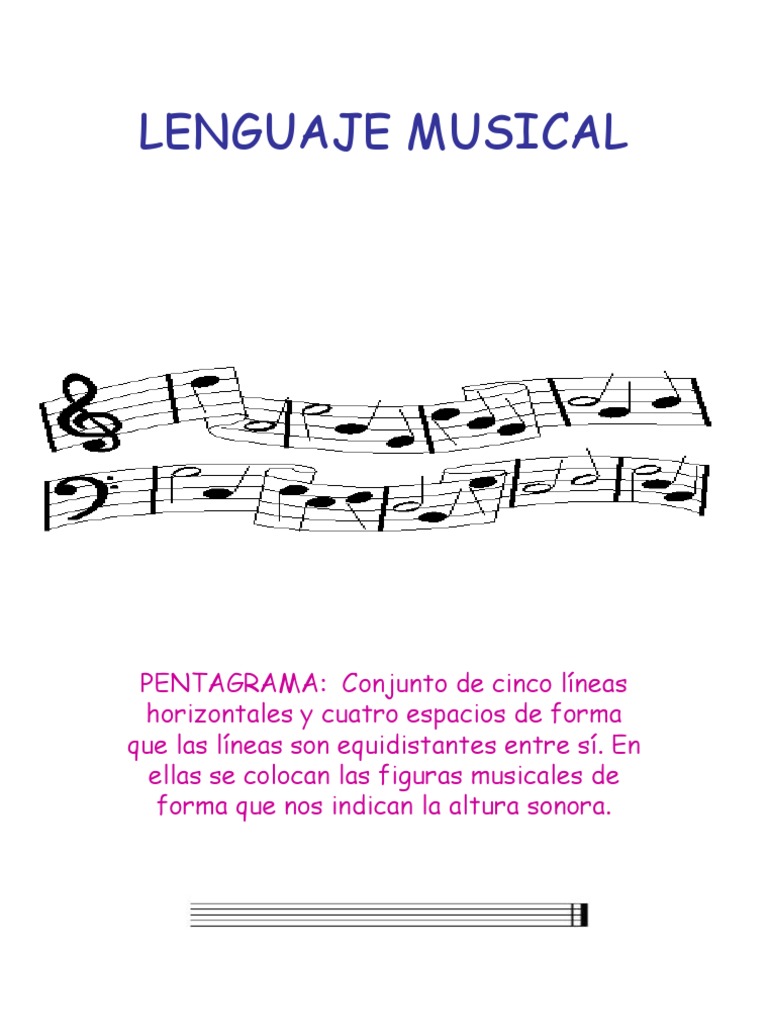 Introducción al Lenguaje Musical | PDF | Ritmo | Tempo