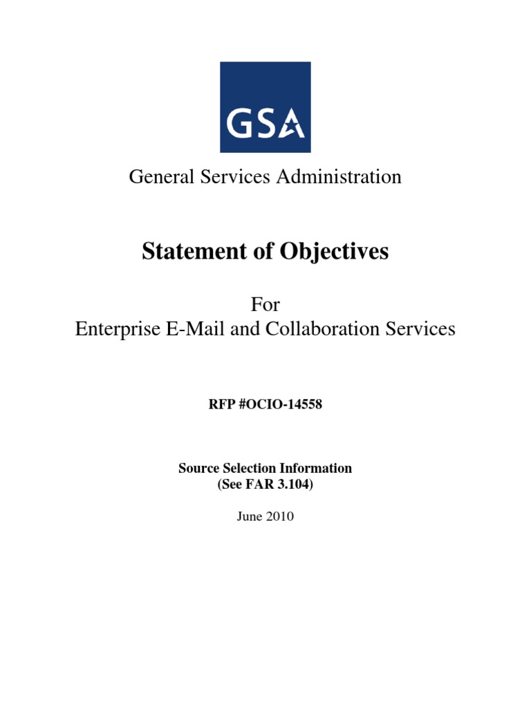 061510 GSA Objectives | Ibm Notes | Cloud Computing