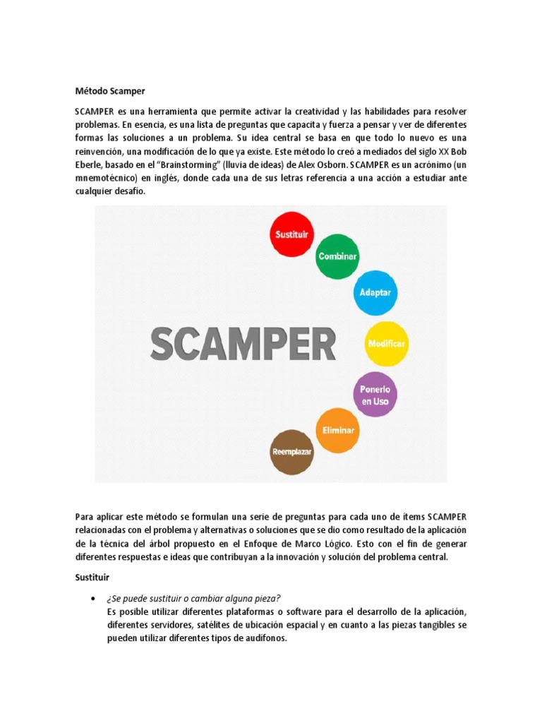 Método Scamper | PDF | Software | Informática
