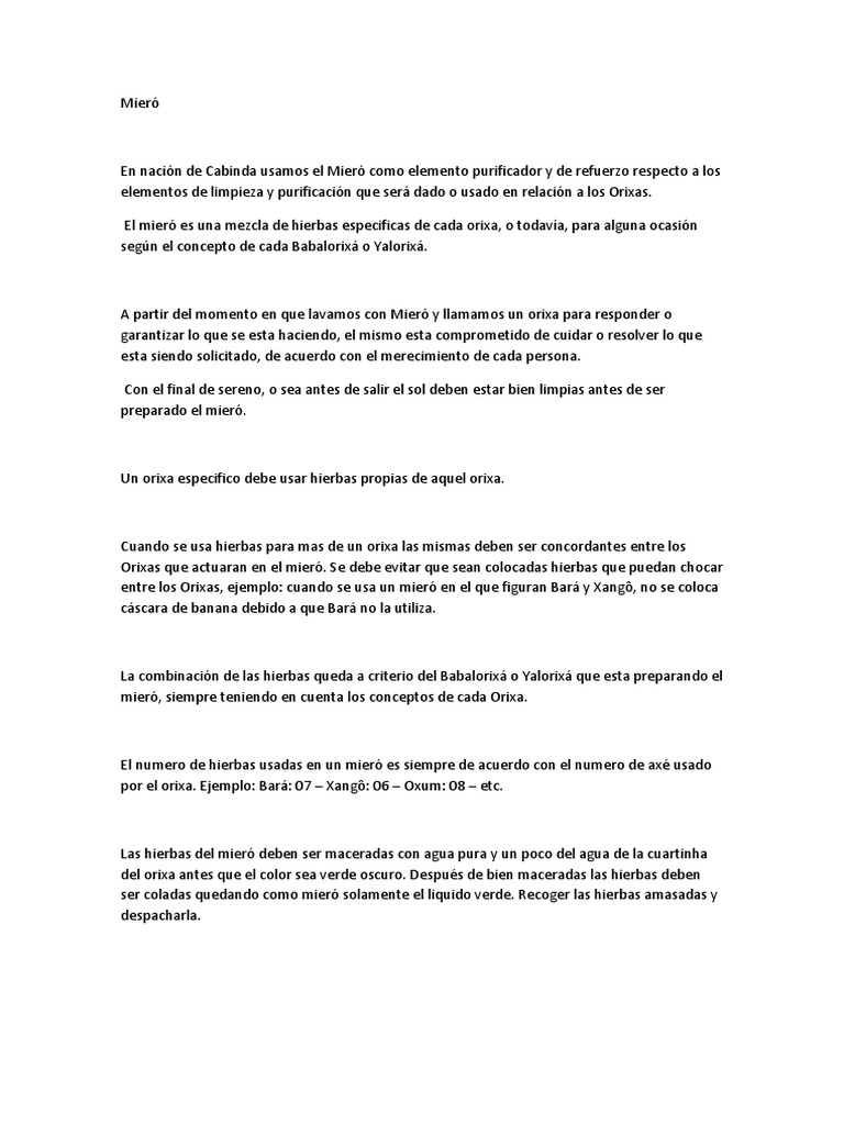 Omiero | PDF | Religión y espiritualidad