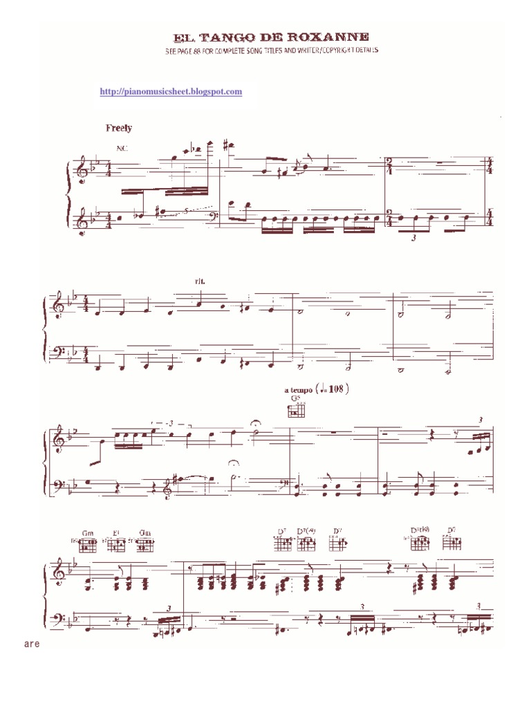 El Tango de Roxanne | PDF