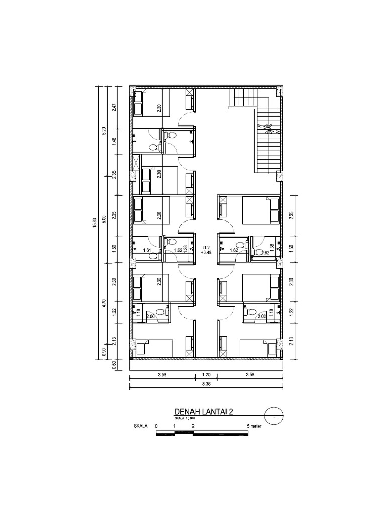 denah lantai 2