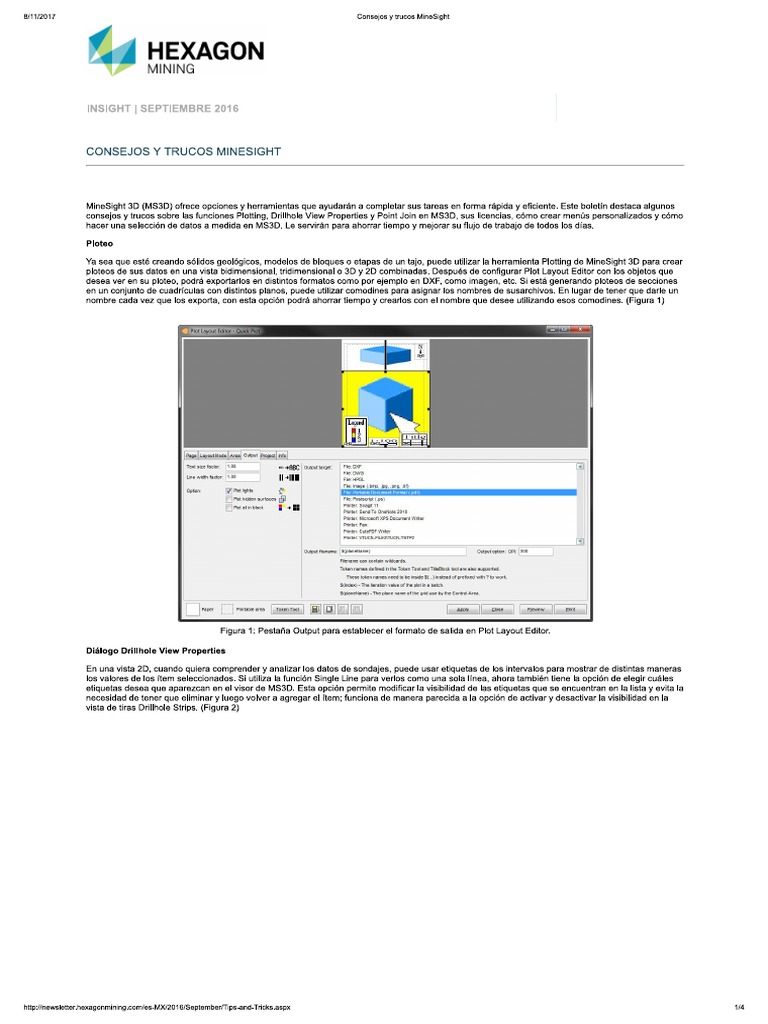 Consejos y Trucos MineSight | PDF