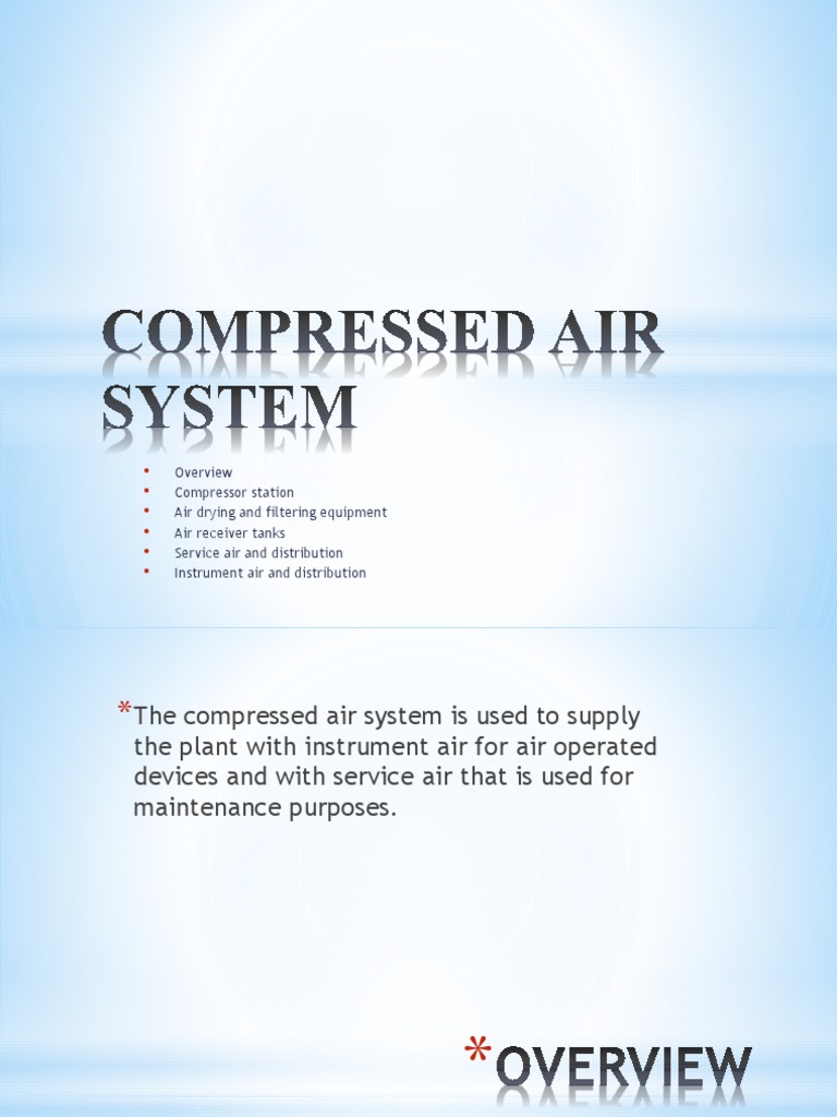 Compressed Air System | PDF | Clothes Dryer | Home Appliance