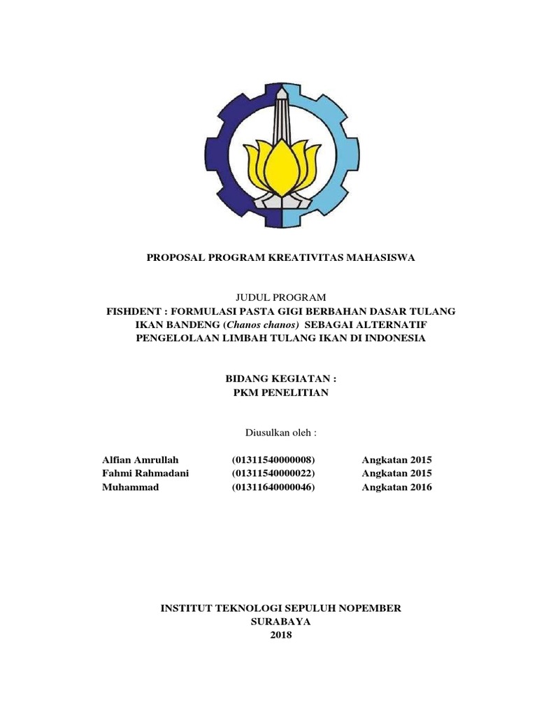 Template PKM ITS (Cover) | PDF