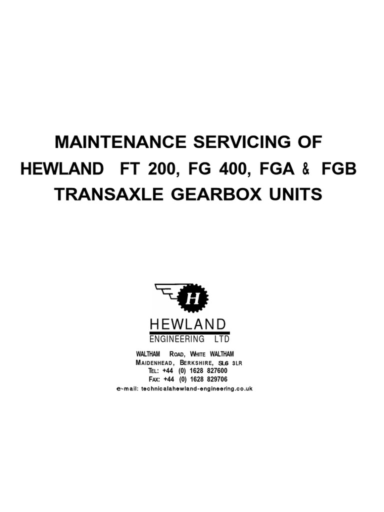Fga | PDF | Gear | Transmission (Mechanics)