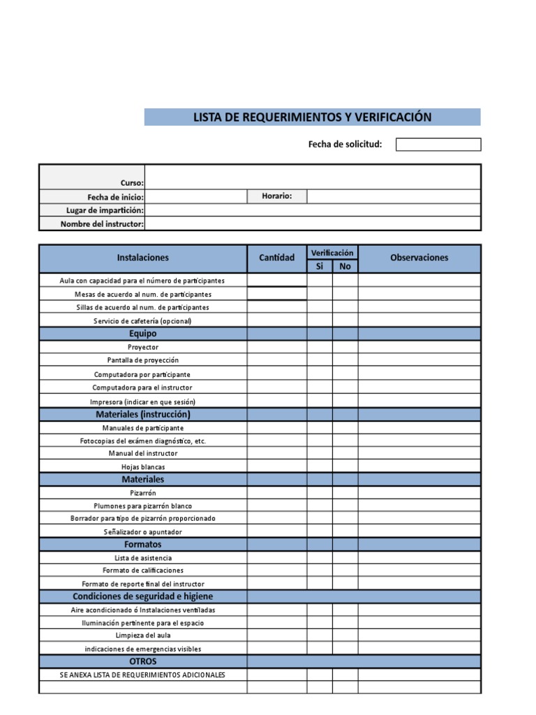 7 Lista de Requerimientos y Verificacion | PDF