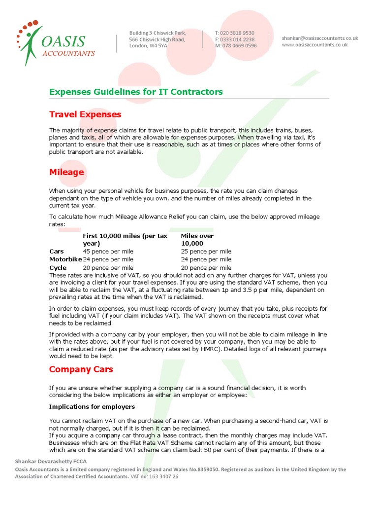 Expenses Guidelines - Travel and Substitance | Download Free PDF | Fuel ...