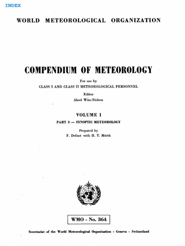Wmo 364-V1p3 Synoptic Meteorology | PDF | Cyclone | Weather