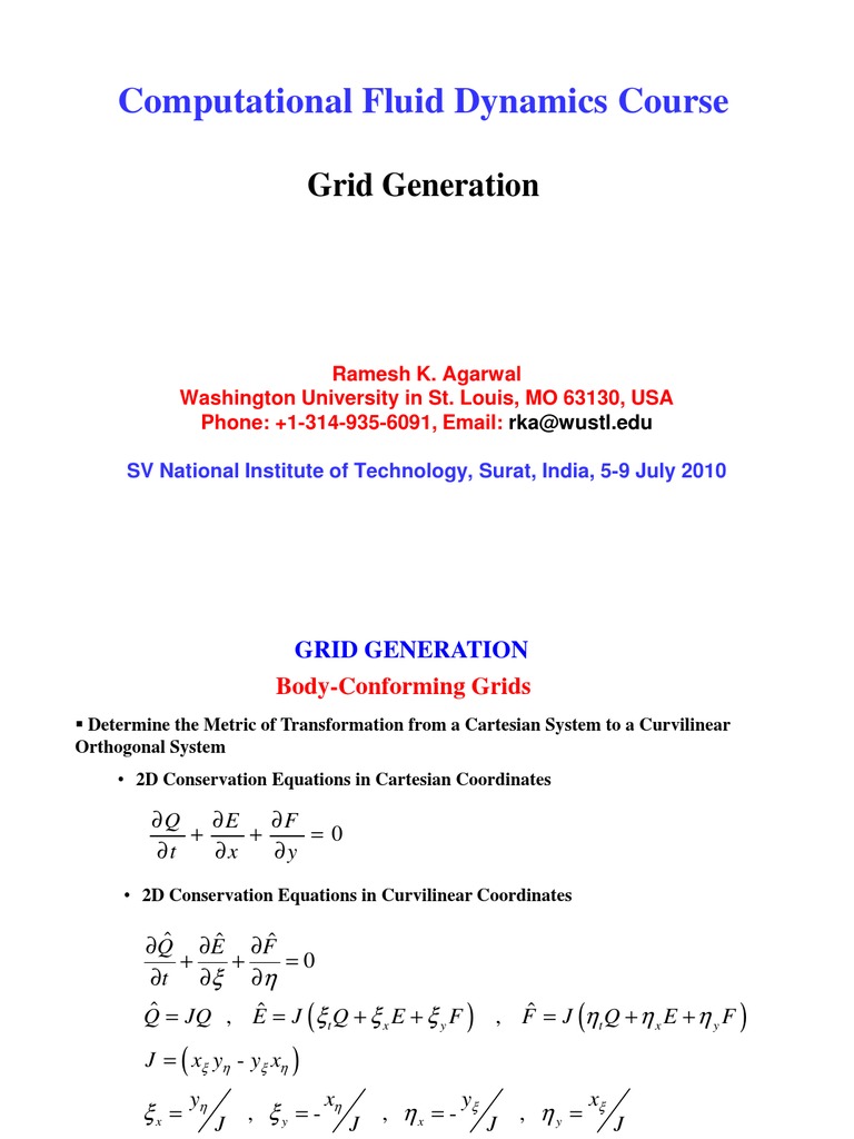 Computational Fluid Dynamics Course: Grid Generation | Download Free ...