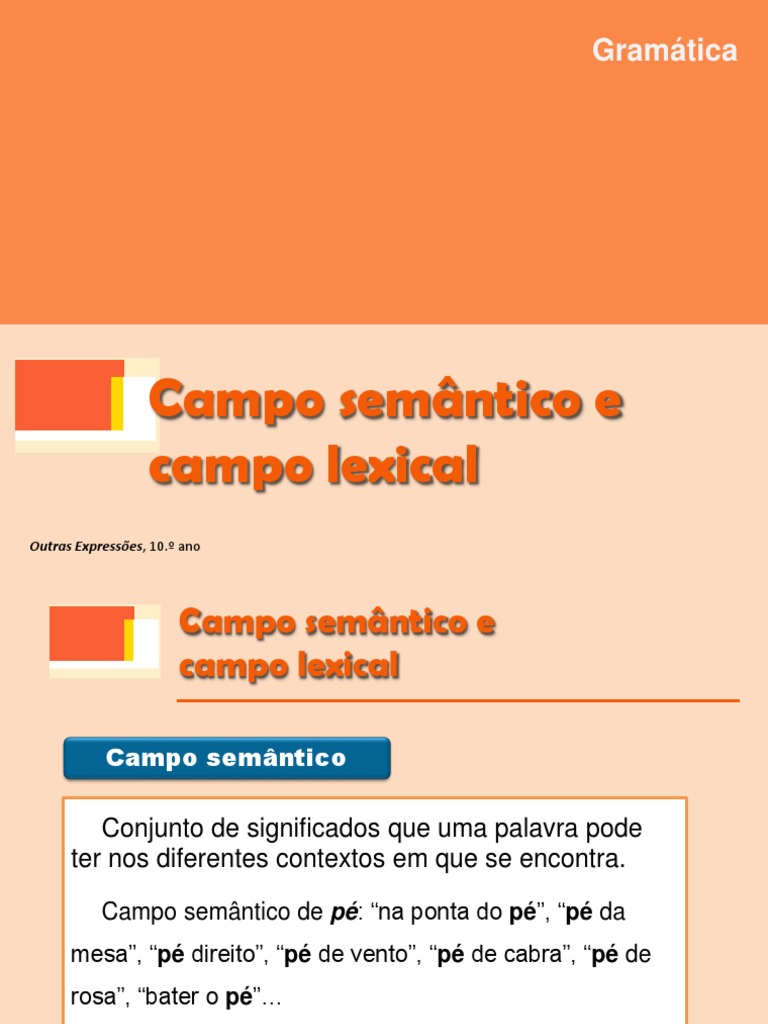 Campo Semantico Lexical | PDF
