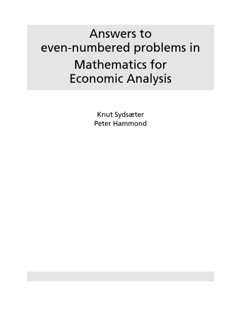 Even Numbered Answers PDF | PDF | Continuous Function | Equations
