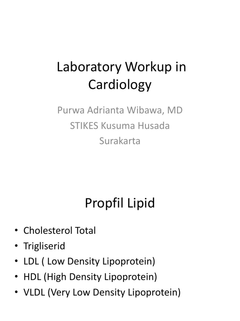 Laboratory Workup in Cardiology | PDF