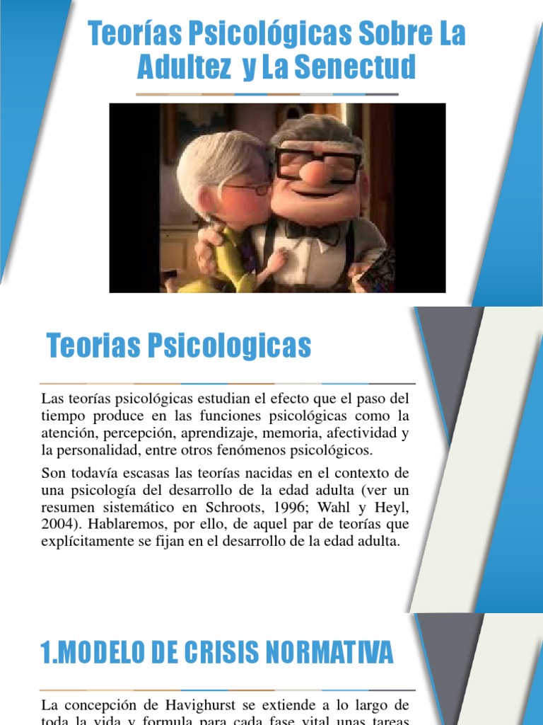 Teorías Psicológicas Sobre La Adultez y La Senectud | Adultos | Vejez