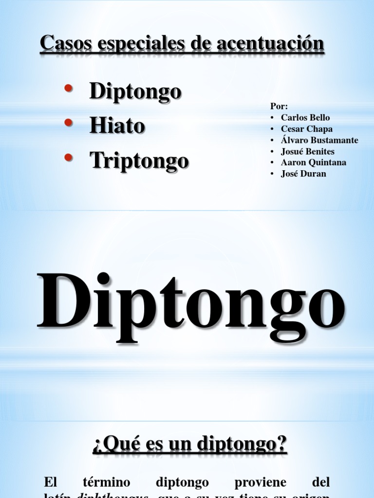 Qué Es Un Diptongo 2 | Descargar gratis PDF | Vocal | Filología