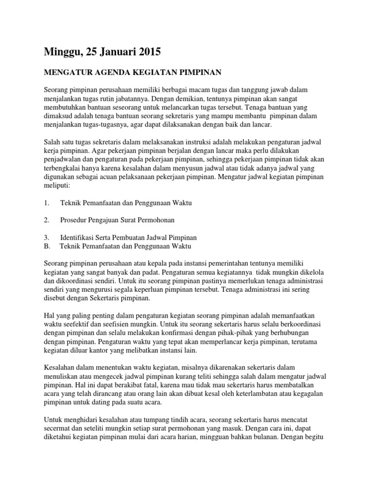 Sop Agenda 1 | PDF | Karier & Perkembangan | Pengelolaan Keuangan & Uang