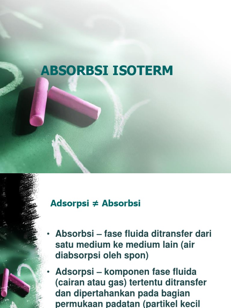 ADSORPSI ISOTERM-pertemuan 4 | PDF