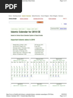 Islamic Calendar 2000 Overview | PDF | Ramadan | Semitic Words And Phrases