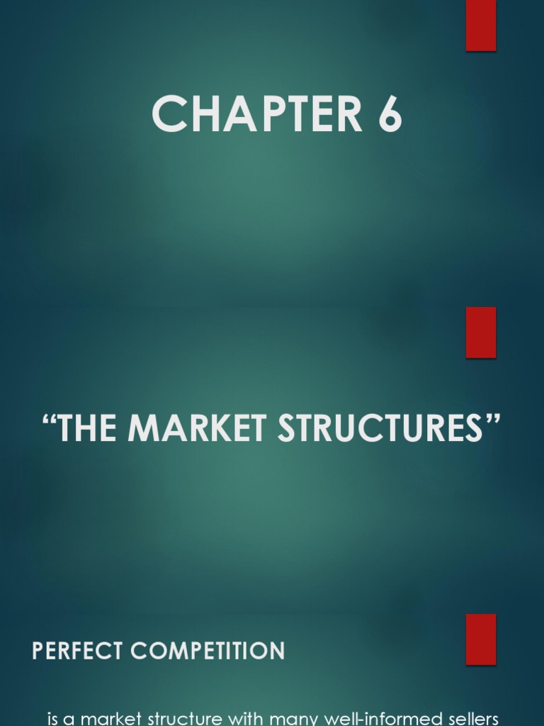 The Market Structure E62 | PDF | Monopoly | Oligopoly