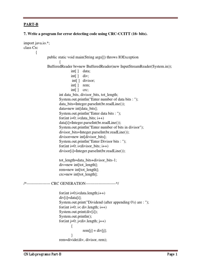 CN Lab Programs Part-B Java Programs | PDF | Public Key Cryptography ...