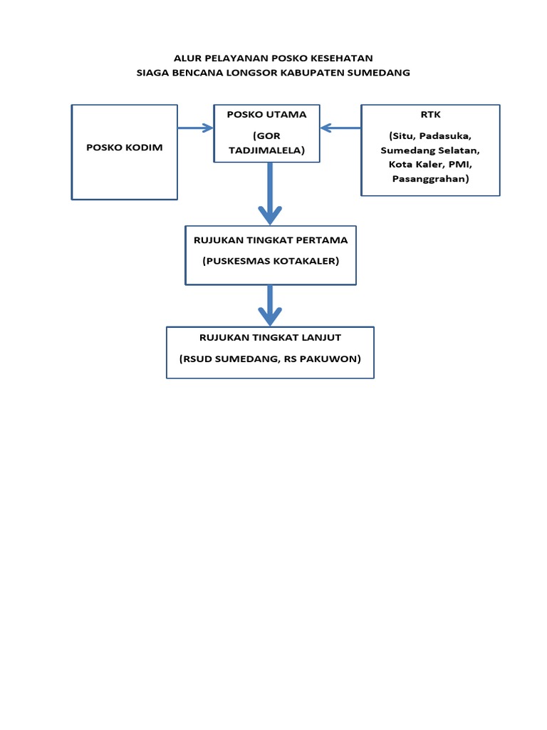 Alur Pelayanan Posko Kesehatan | PDF