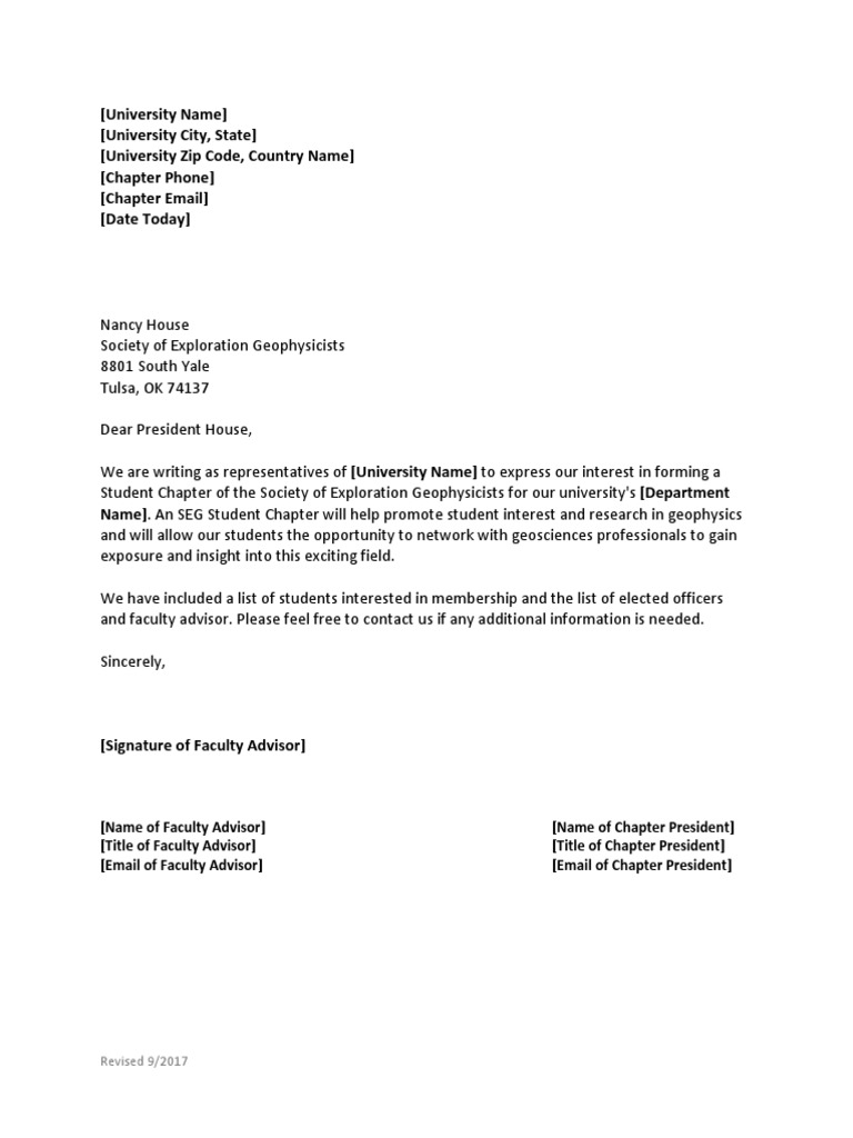 Sample Letter Petition 2017 | PDF