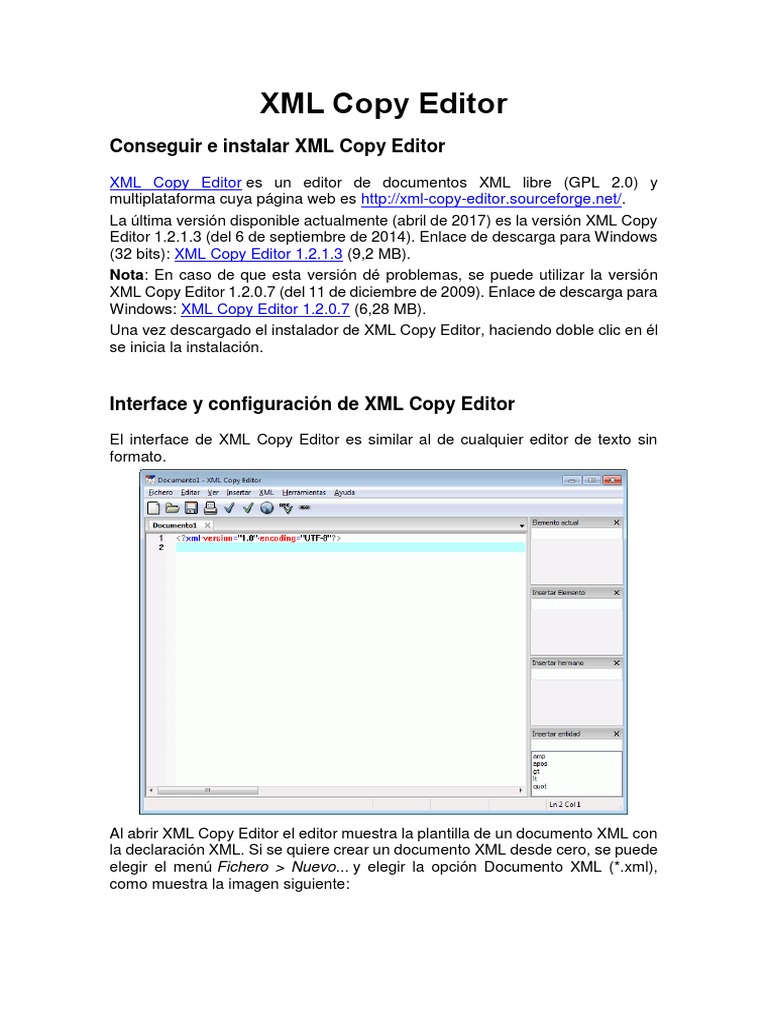 XML Copy Editor | PDF | Hojas de estilo en cascada | Xml
