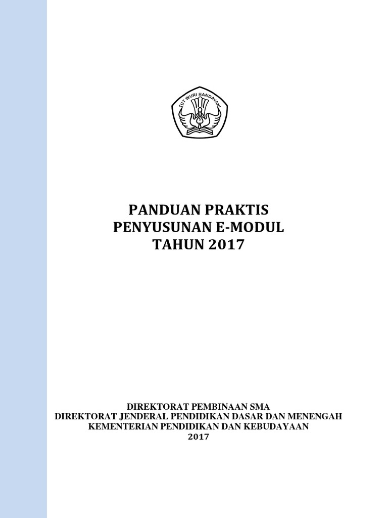 Panduan Penyusunan E-Modul 2017 Final | PDF