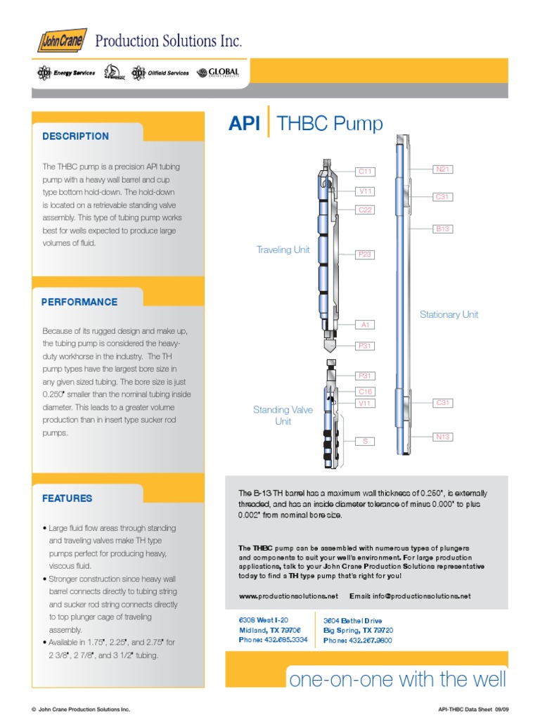 THBC | PDF | Pump | Pipe (Fluid Conveyance)
