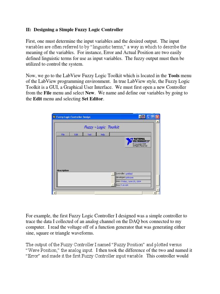Fuzzy Logic Controller | PDF | Fuzzy Logic | Graphical User Interfaces