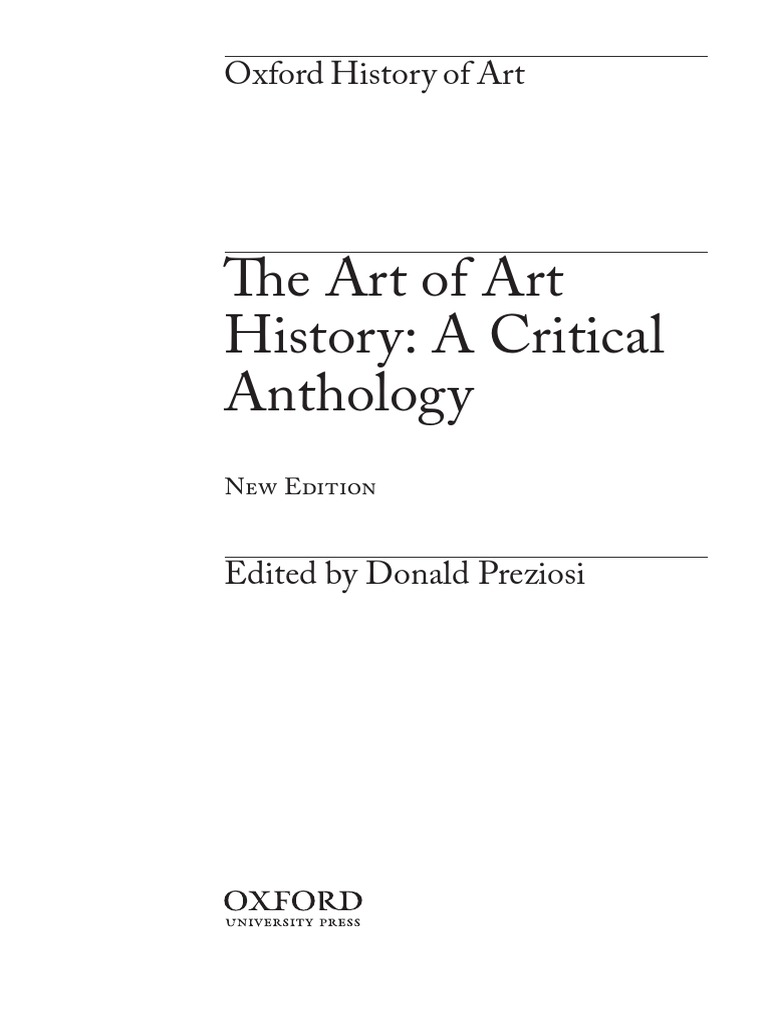 The Art of Art History: A Critical Anthology | PDF | Cognitive Science ...