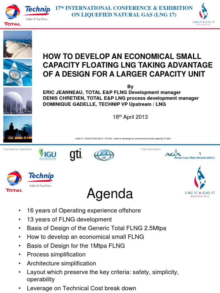 Total-Presentation (LNG17) Small Capacity FLNG Design | PDF | Liquefied ...