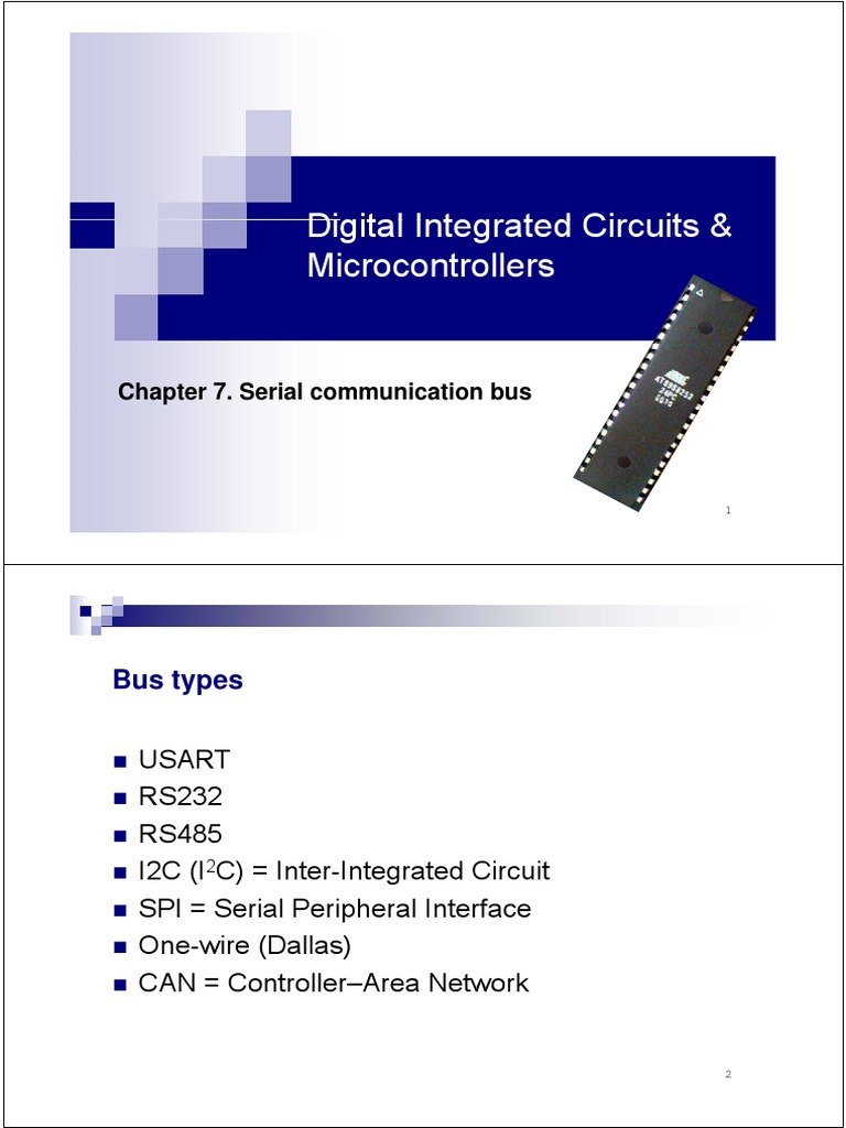 RS232 Communication Bus, RS485, I2C, SPI, CAN, JTAG PDF | PDF | Digital ...