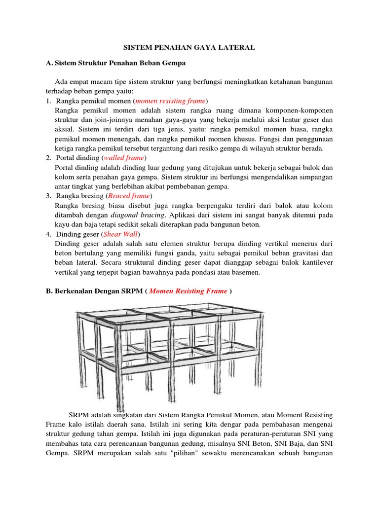 Sistem Penahan Gaya Lateral | PDF