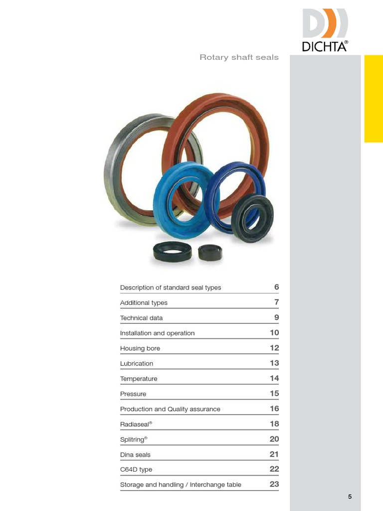 Dichta Katalog Semeringov | PDF | Bearing (Mechanical) | Engineering ...