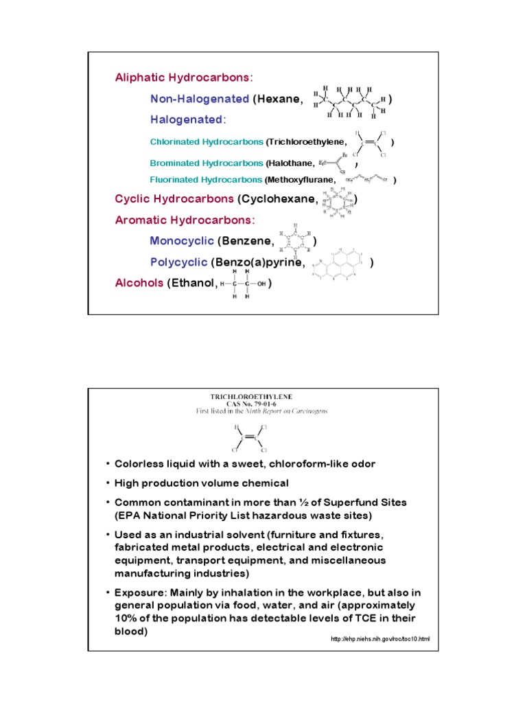 Hydrocarbons and Alcohols Handouts | PDF | Drug Metabolism | Polycyclic Aromatic Hydrocarbon