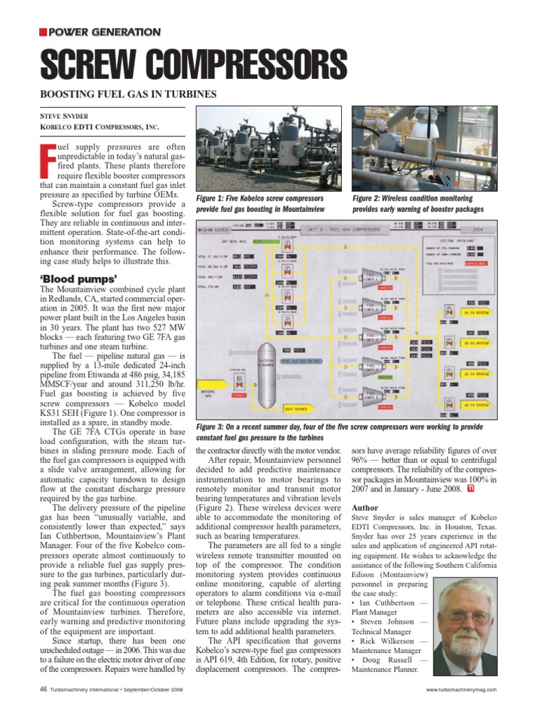 Screw Compressor - Steve## | PDF | Gas Turbine | Sustainable Technologies