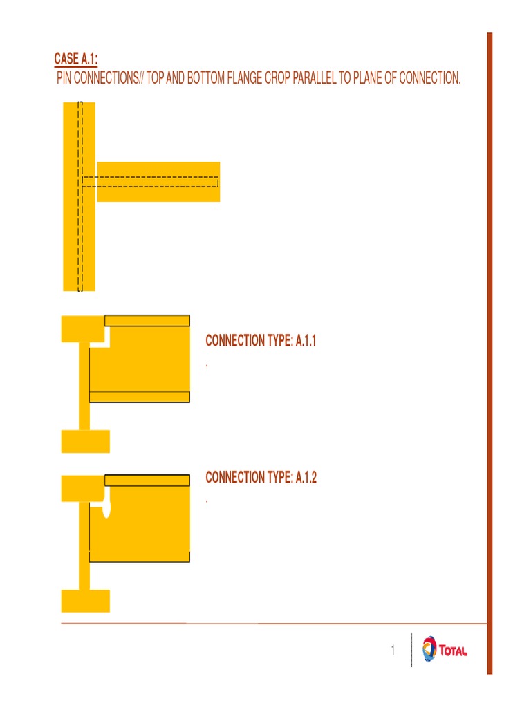 Pin Connections// Top and Bottom Flange Crop Parallel To Plane of ...