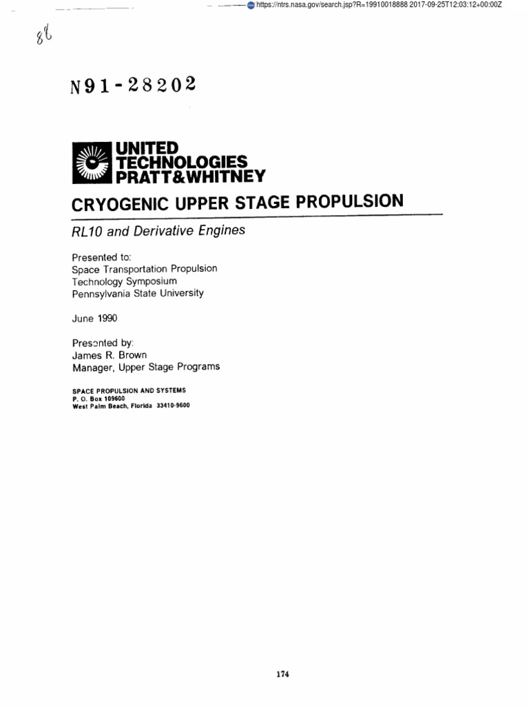 Cryogenic Upper Stage Propulsion | PDF | Rocket Propellant | Multistage ...