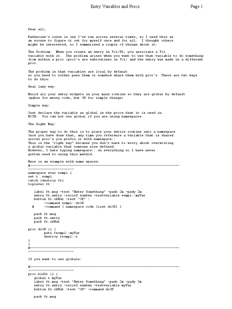TCL-TK Ansys Tip | Download Free PDF | Subroutine | Computer Engineering
