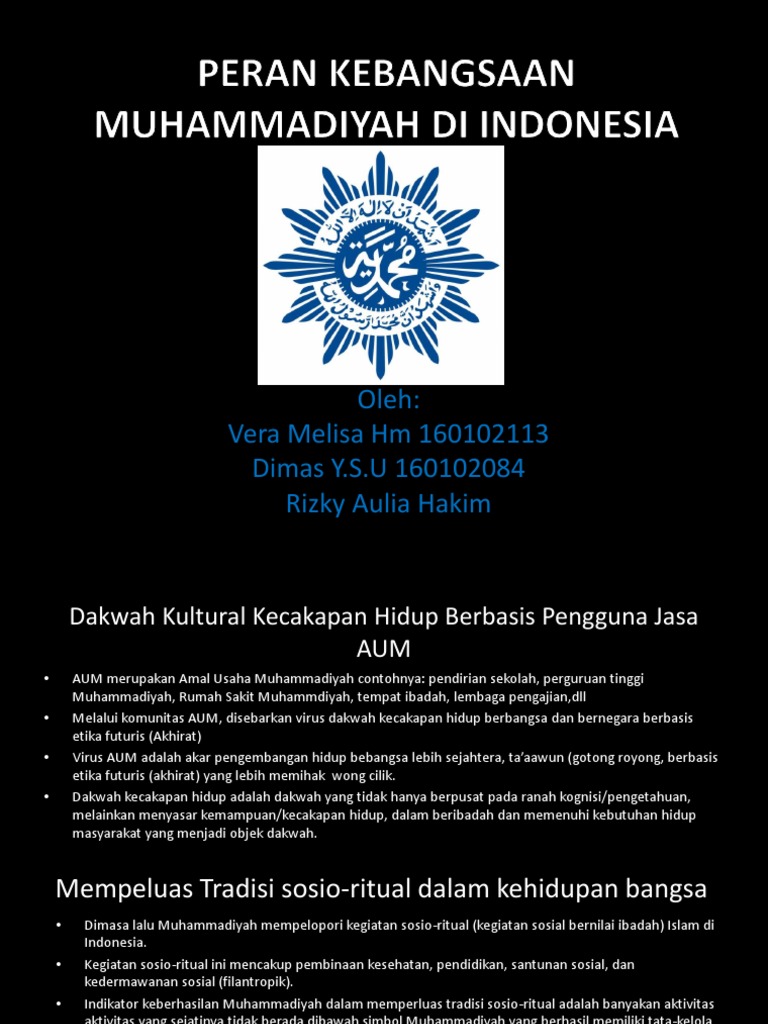 Peran Kebangsaan Muhammadiyah Di Indonesia | PDF