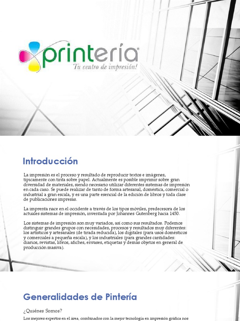 Printería | PDF | Impresión | Diseño de comunicacion