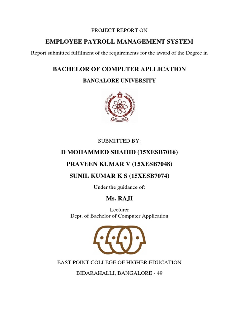 Payroll Management System | PDF | Databases | Graphical User Interfaces