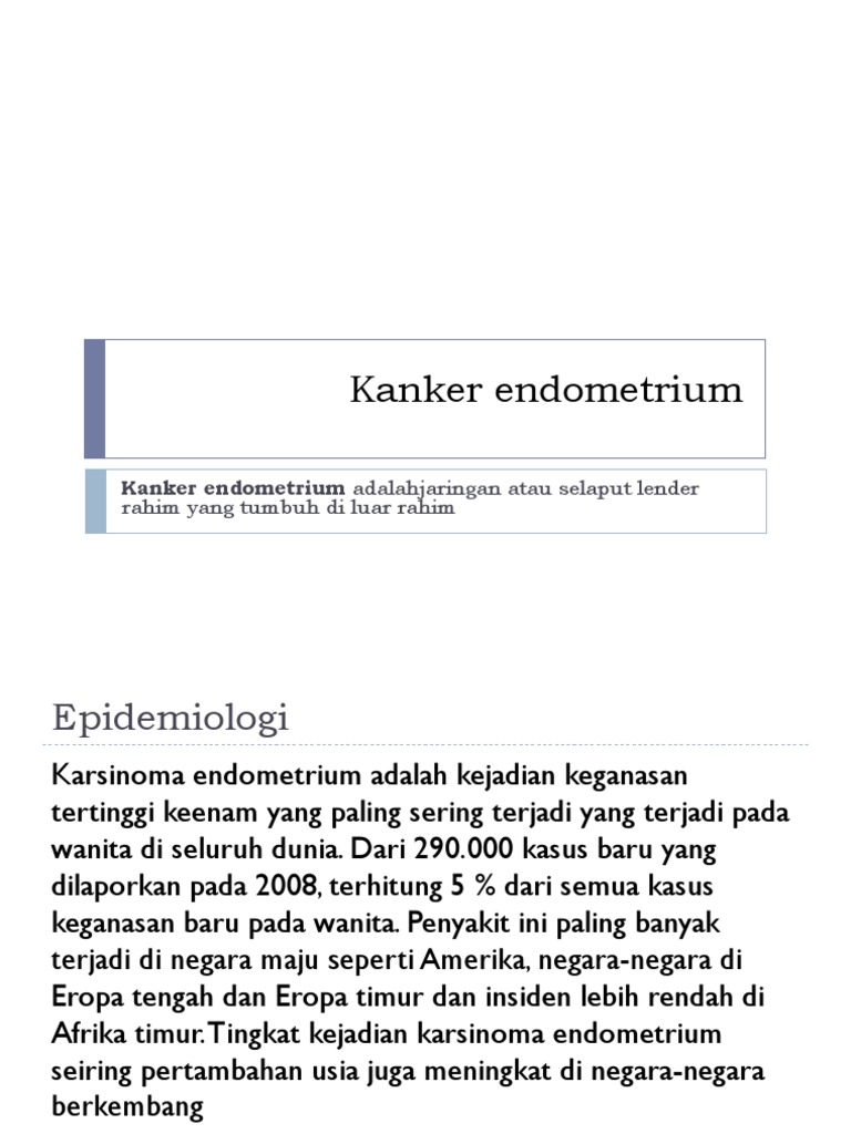 Kanker Endometrium | PDF