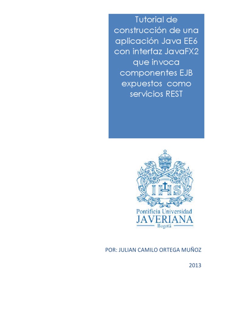 Tutorial Javafx2 Javaee6 Rest Pdf Frijoles Netos Aplicaciones Y Software