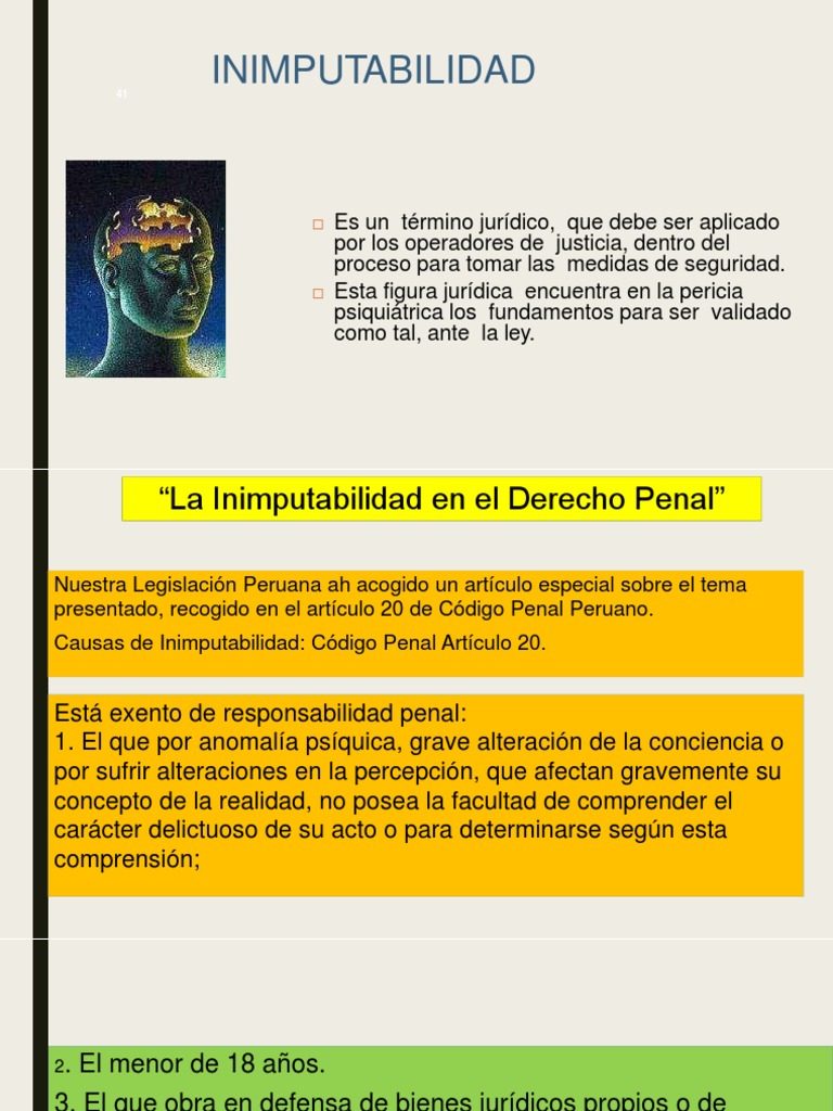 Inimputabilidad | PDF | Psicología clínica | Cognición