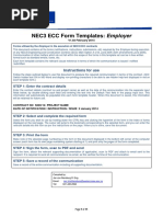 NEC3 ECC Project Manager Form Templates V1-02 | PDF | General ...