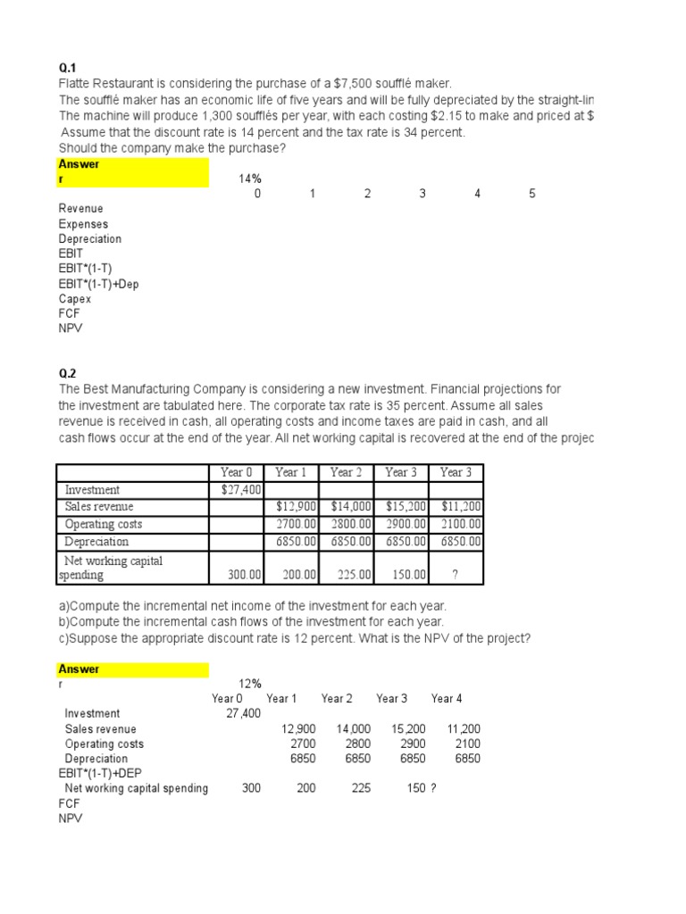 S 12 | PDF | Depreciation | Net Present Value